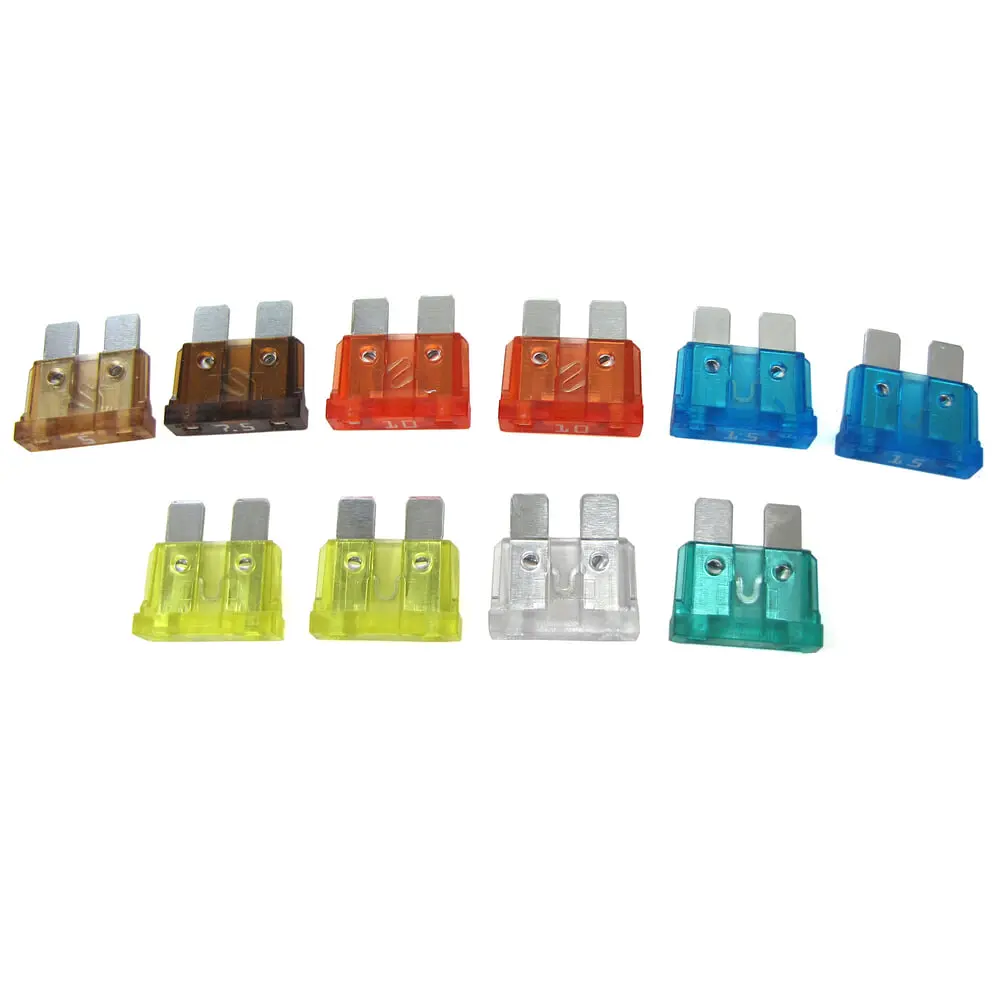 Spade Type Fuses for Your Car - Set of 10 Fuses