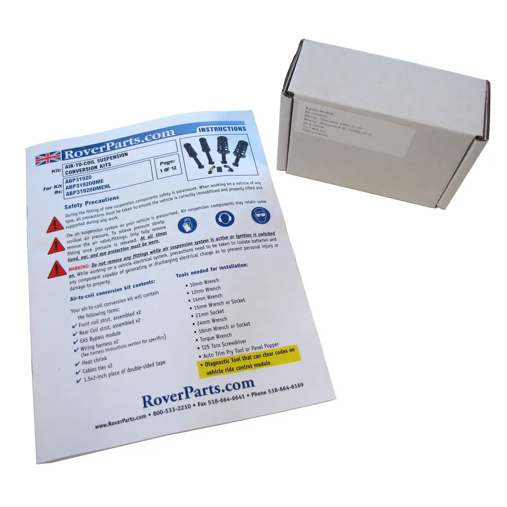 Coil Spring Conversion Kit for LR3, LR4, Range Rover Sport | ABP31920 ...