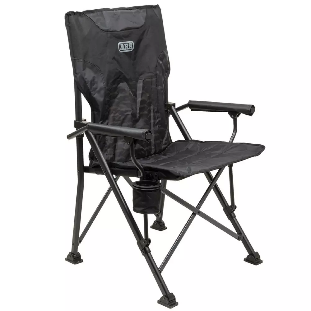 ARB Airlocker Camping Chair - Black, with Cup Holder, Storage Bag