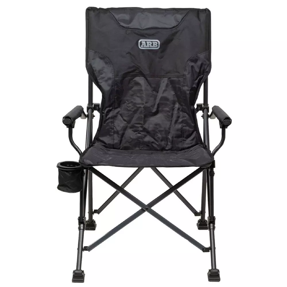 ARB Airlocker Camping Chair - Black, with Cup Holder, Storage Bag