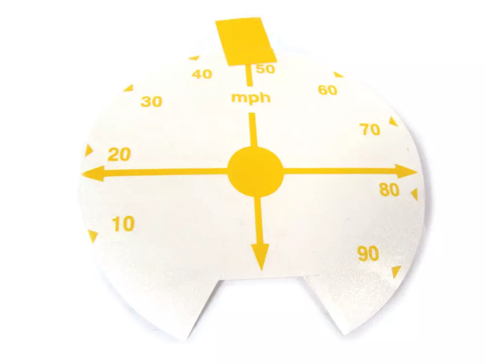 Speedometer Conversion Decal KPH To MPH For Defender 200 Tdi And 300 Tdi