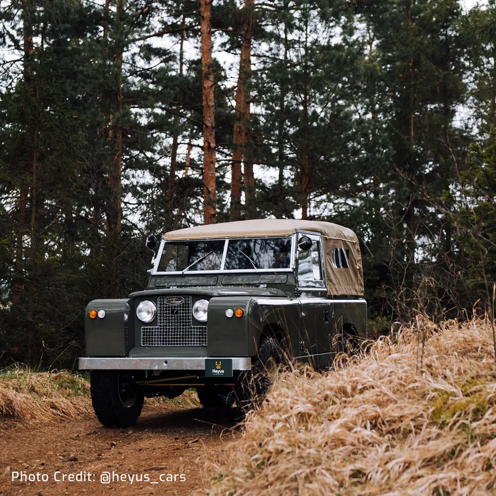 Canvas Soft Top, Sand, Exmoor Trim, Land Rover Series - EXT250-7SAC