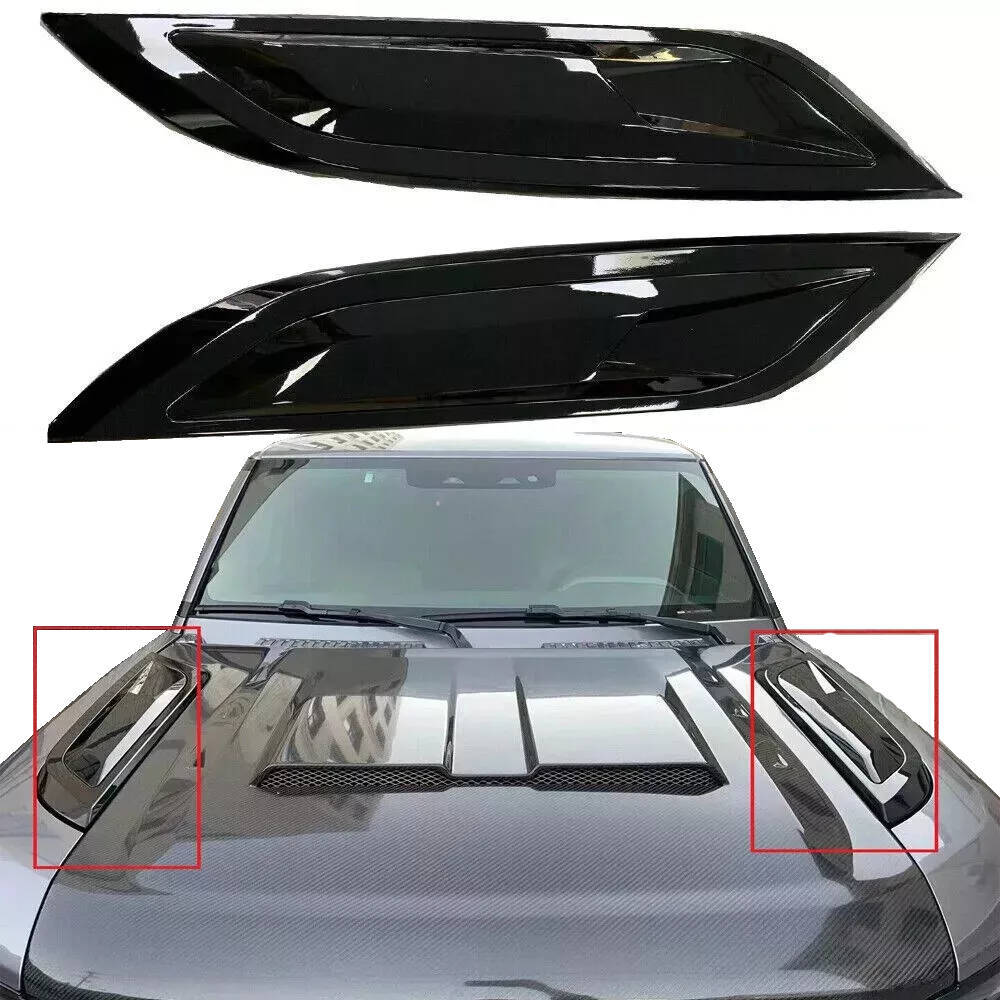 Gloss Black Bonnet Vents for Land Rover Defender