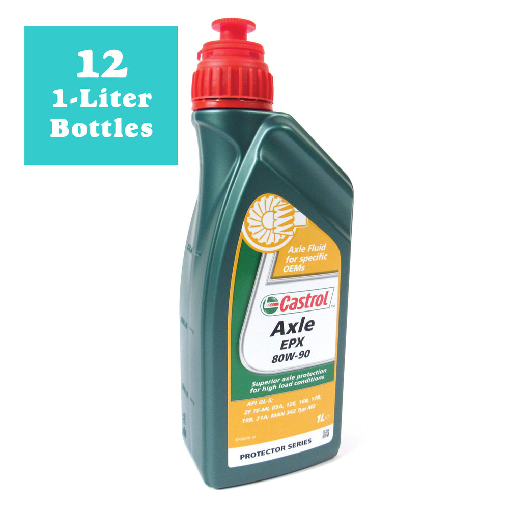 1L Castrol Differential Fluid EPX 80W-90: 12 Bottles