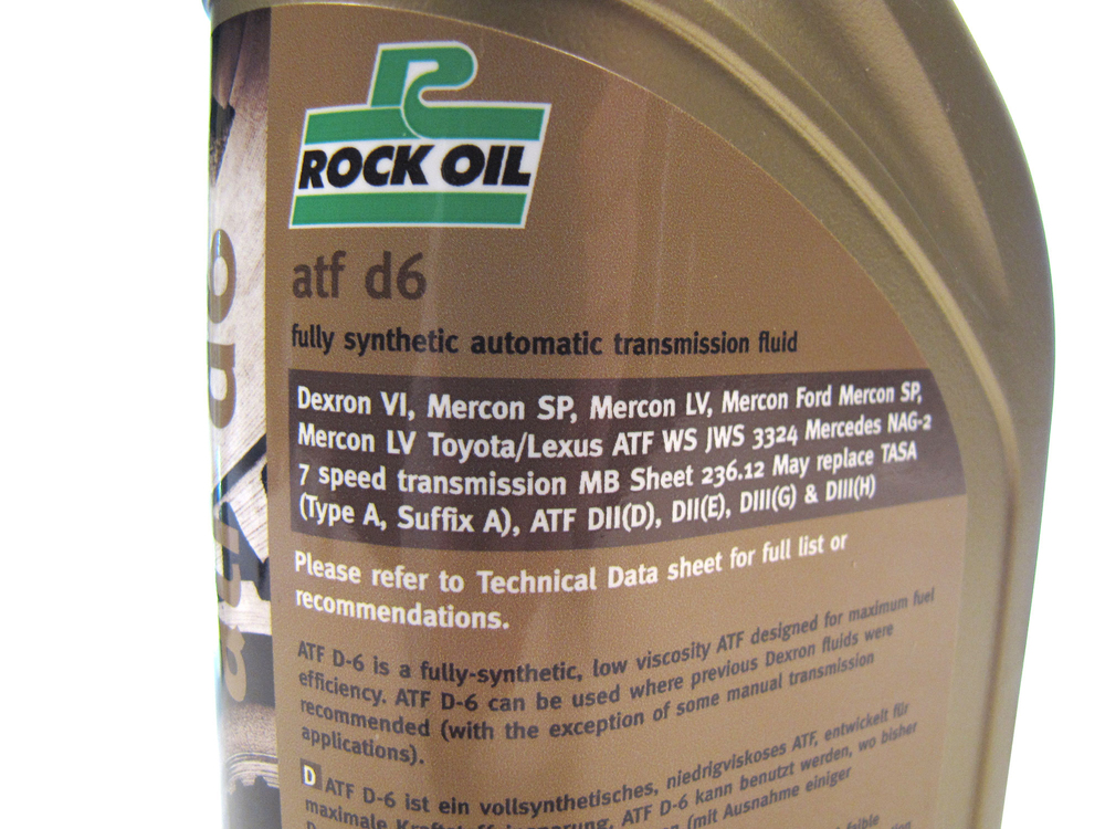 Rock Oil Synthetic Automatic Transmission Fluid: 12 x 1L Bottles