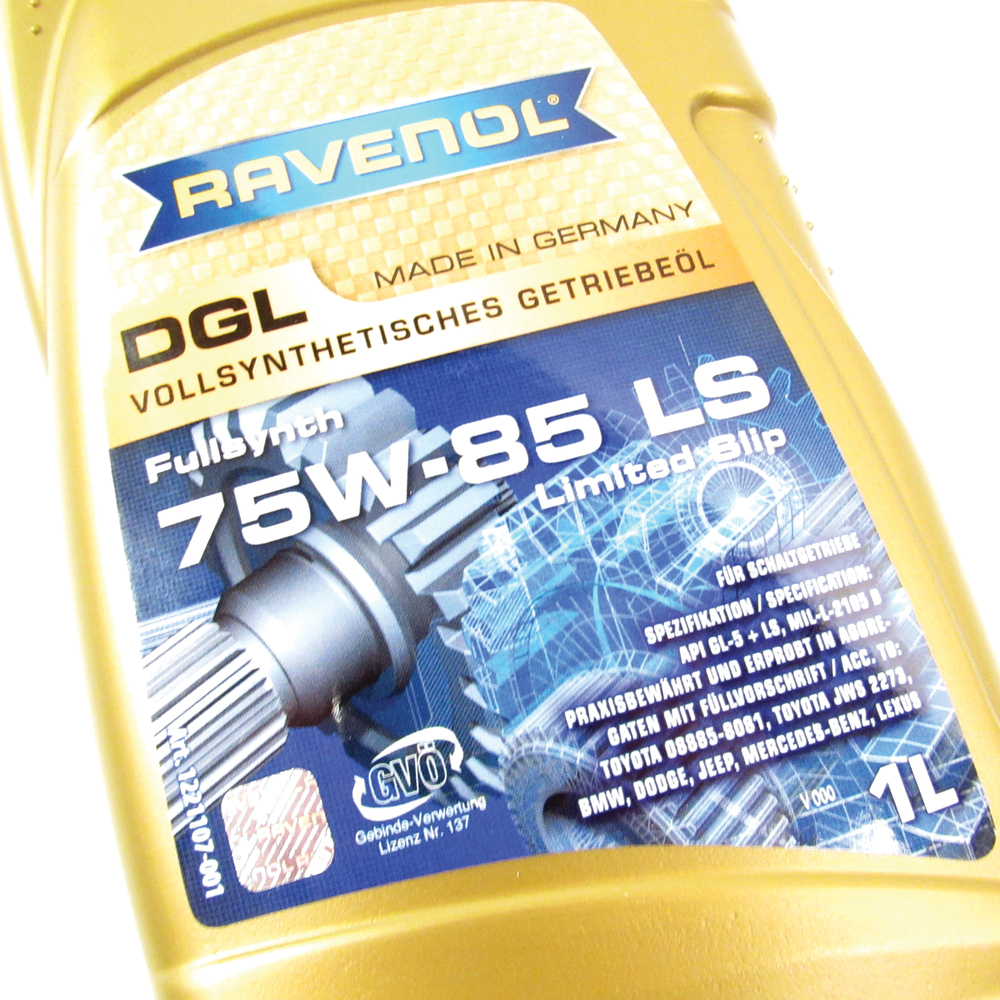 Ravenol Differential Fluid Gear Oil, 12 x 1L Bottles, 75W-85 LS