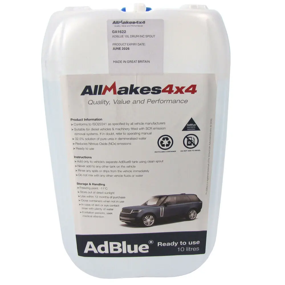 Diesel Exhaust Fluid LR072258, AdBlue, 10 Liter Container, For Land Rover