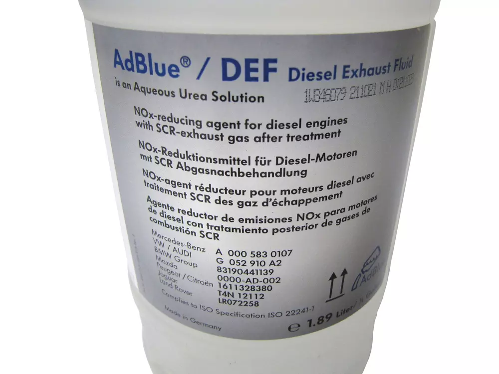 Diesel Exhaust Fluid (DEF) LR072258, Case of 12, AdBlue, Half Gallon (1 ...
