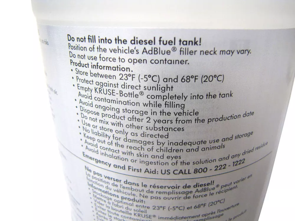 AdBlue - Diesel Exhaust Fluid (DEF) LR072258, 4 Bottles (1.89L each ...