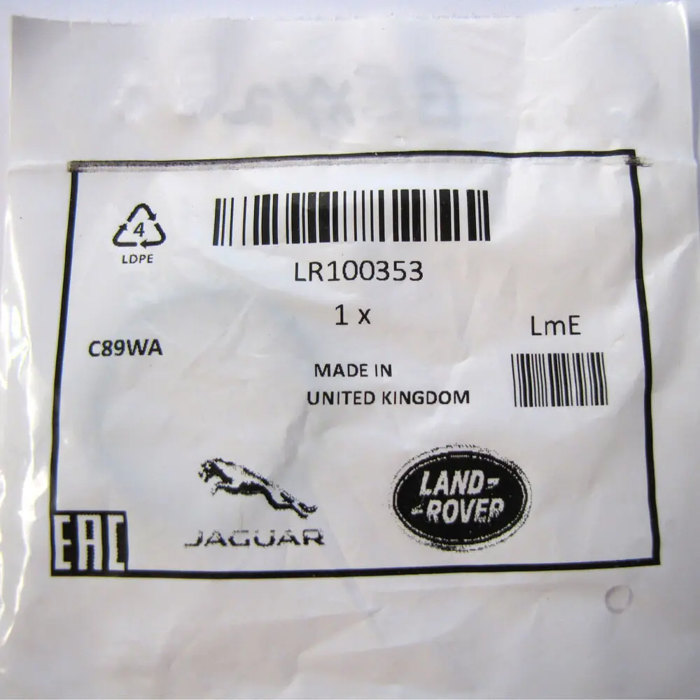 O-Ring, Water Manifold Pipe, Upper, Land Rovers from 2010 on - LR100353