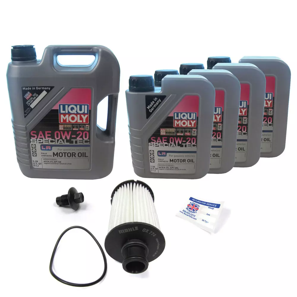 LIQUI MOLY Oil Change Kit for New Gen Defenders - Oil, Filter, Plug and ...