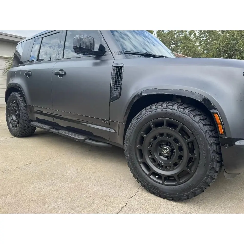 Satin Black Alloy Wheels, Double Slot, 20x9.5 for Defender New Gen ...