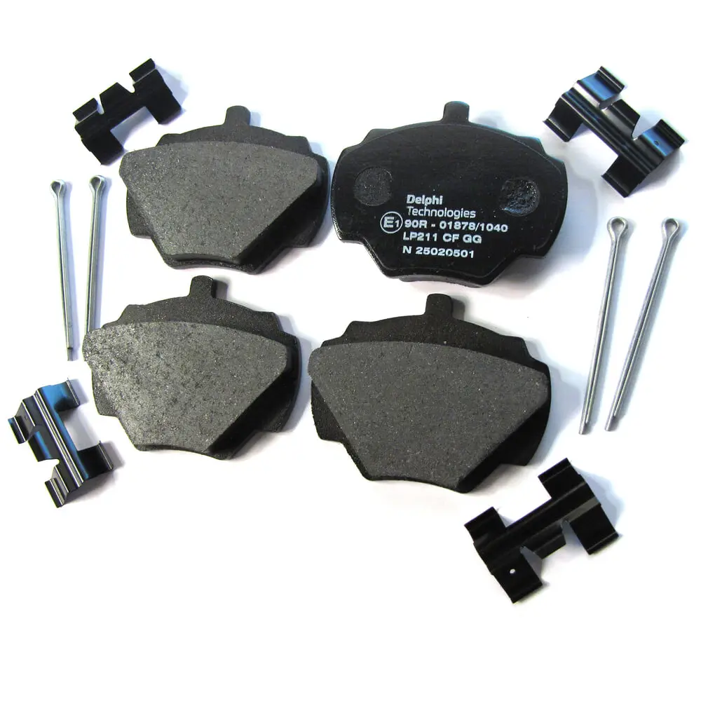 Rear Brake Pads SFP500190 By Delphi And Hardware For Land Rover ...