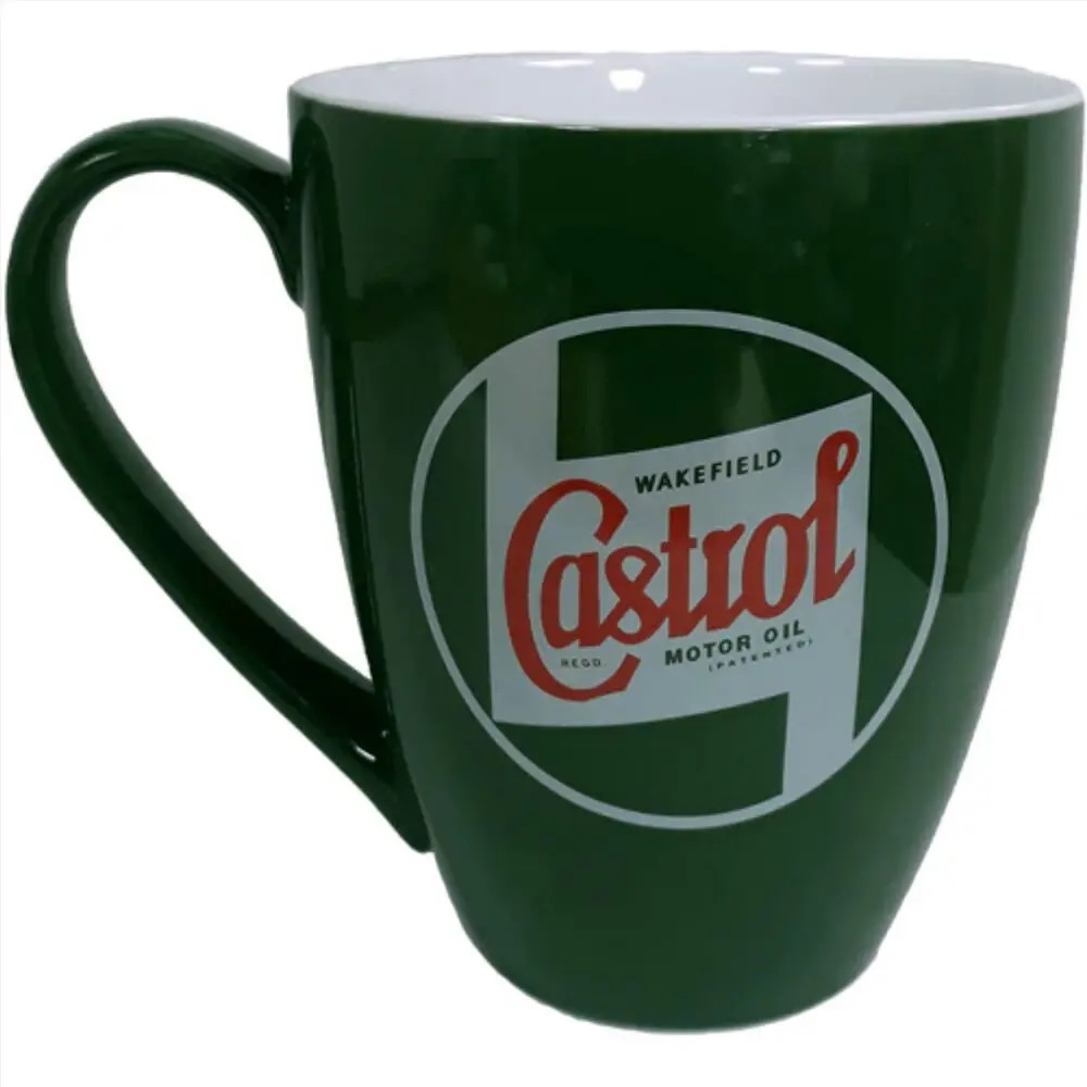 Classic Castrol Ceramic Mug, Green, Wakefield Castrol Motor Oil Logo ...