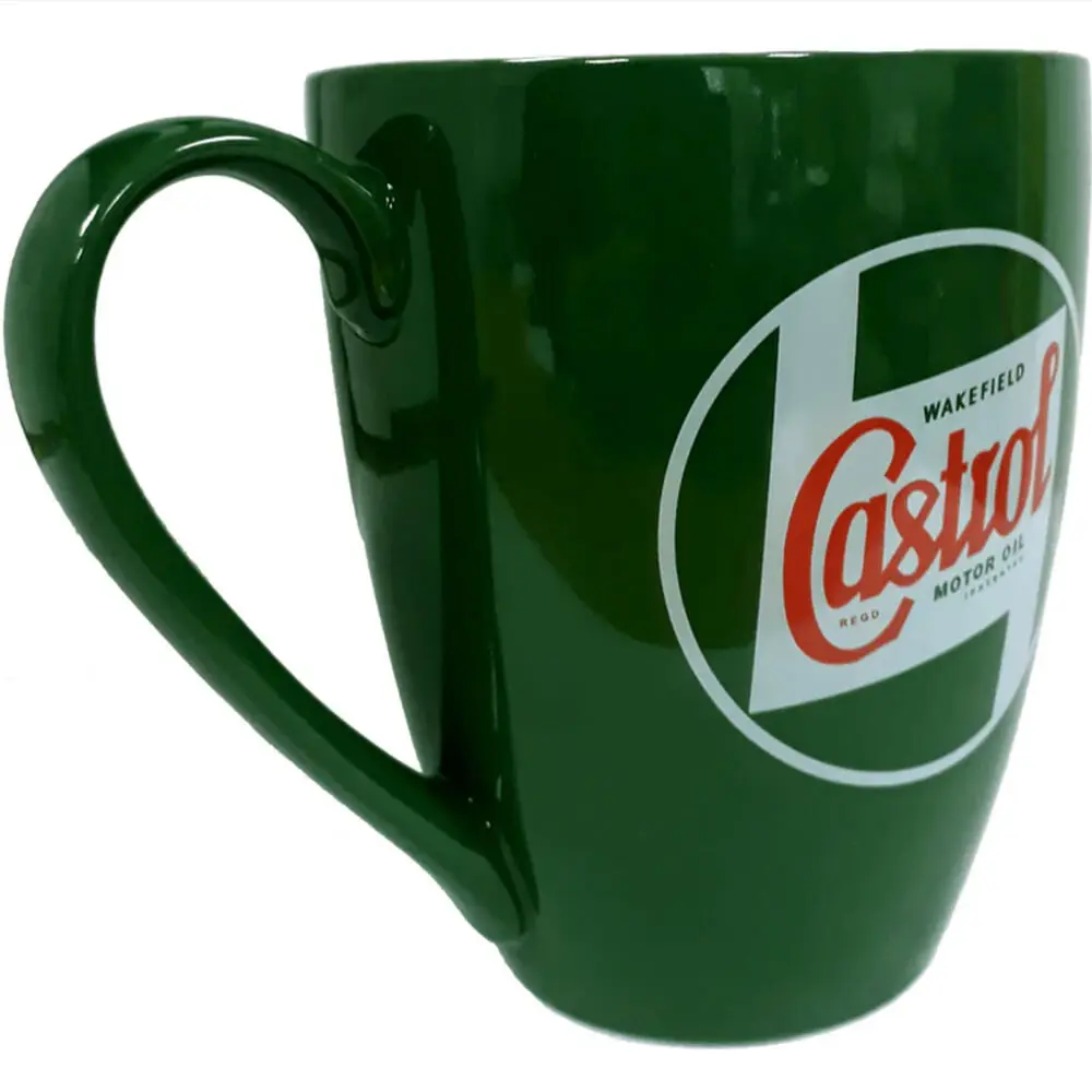 Classic Castrol Ceramic Mug, Green, Wakefield Castrol Motor Oil Logo ...
