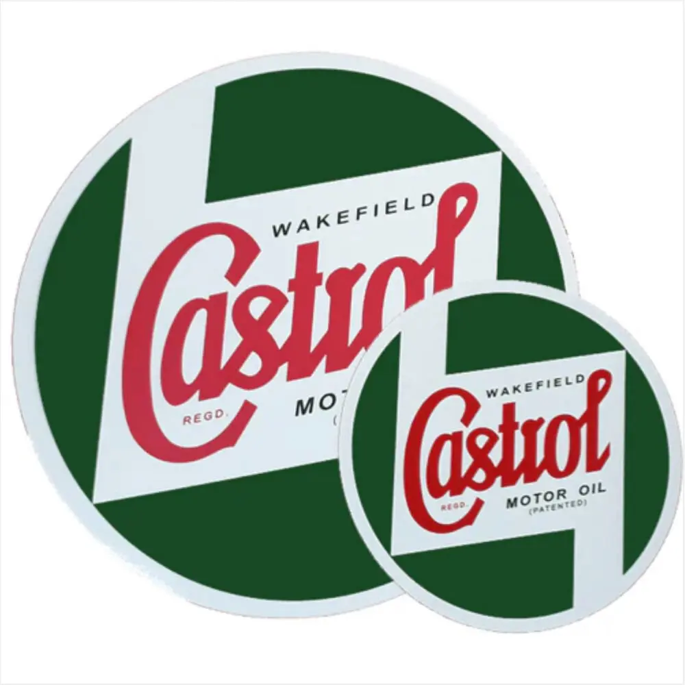 Castrol Classic Decal, Removable, 9 Inch Round