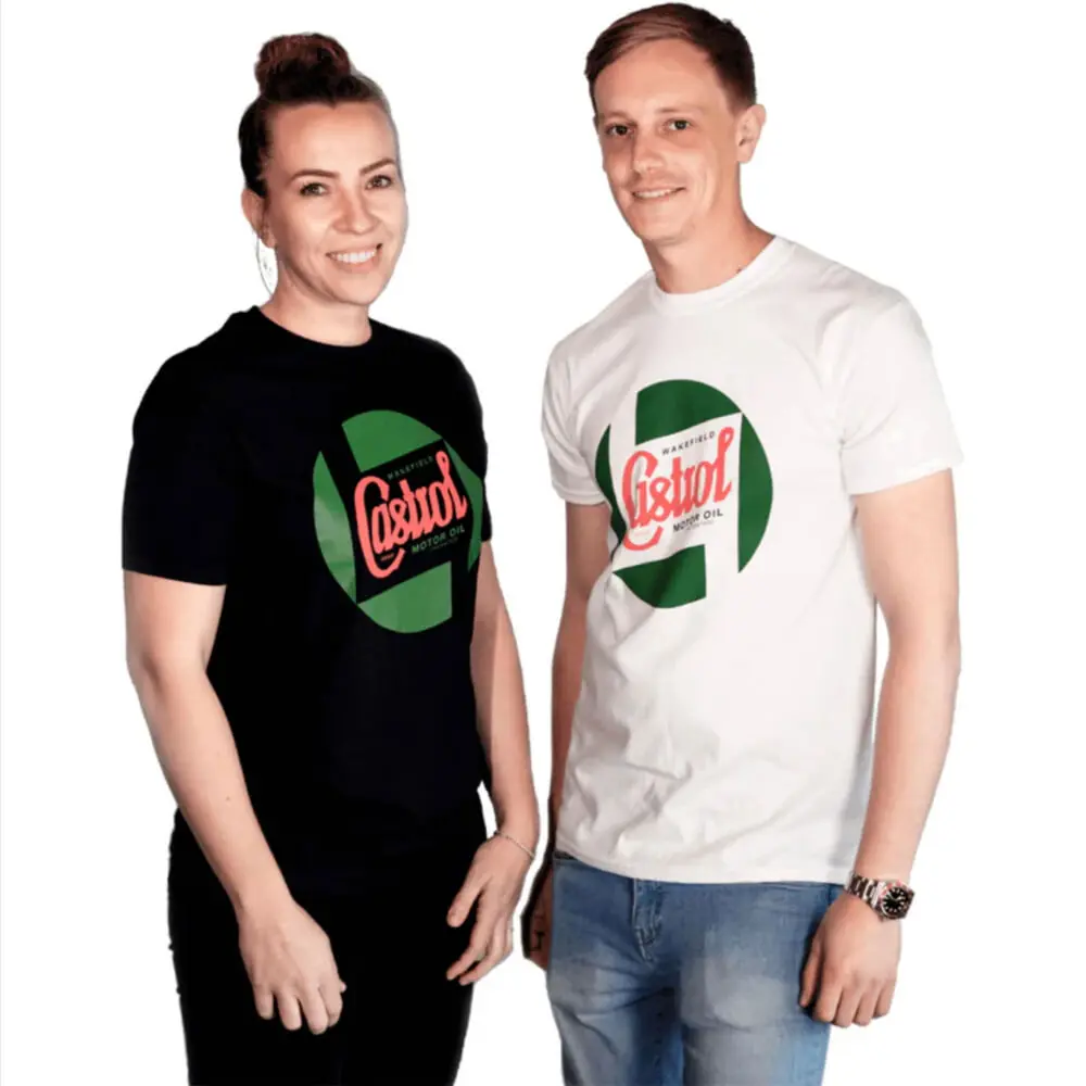 Castrol Motor Oil T-Shirt, White | Wakefield Castrol Classic Logo