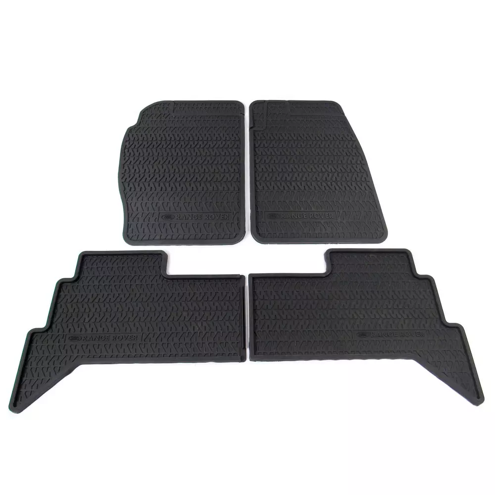 Rubber Mat Set For Range Rover Classic, Black (1987-1995) - VPLPS0684