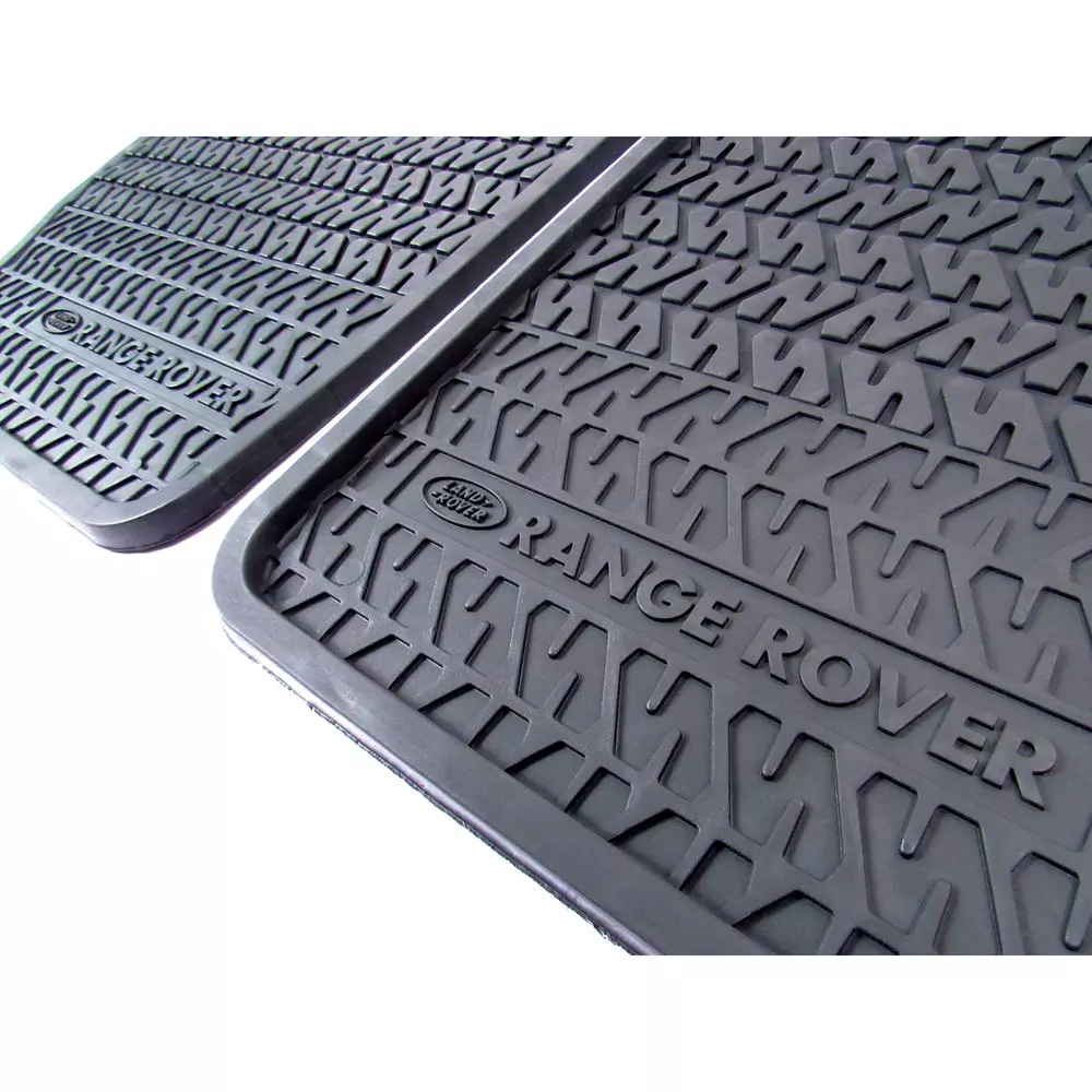 Rubber Mat Set For Range Rover Classic, Black (1987-1995) - VPLPS0684