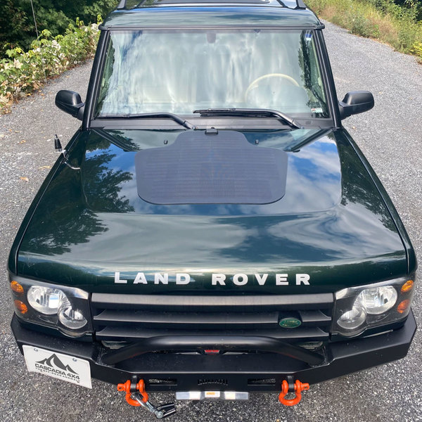 Land Rover Hood-Mounted Solar Panel Systems by Cascadia 4x4